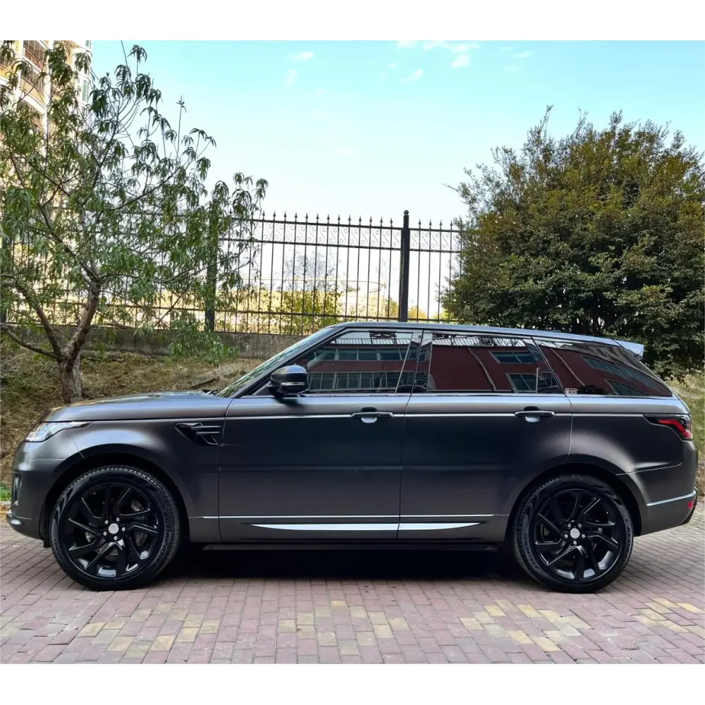 Matte Diamond Graphite Black Car Wrap | Matte Metallic Graphite Black Vinyl