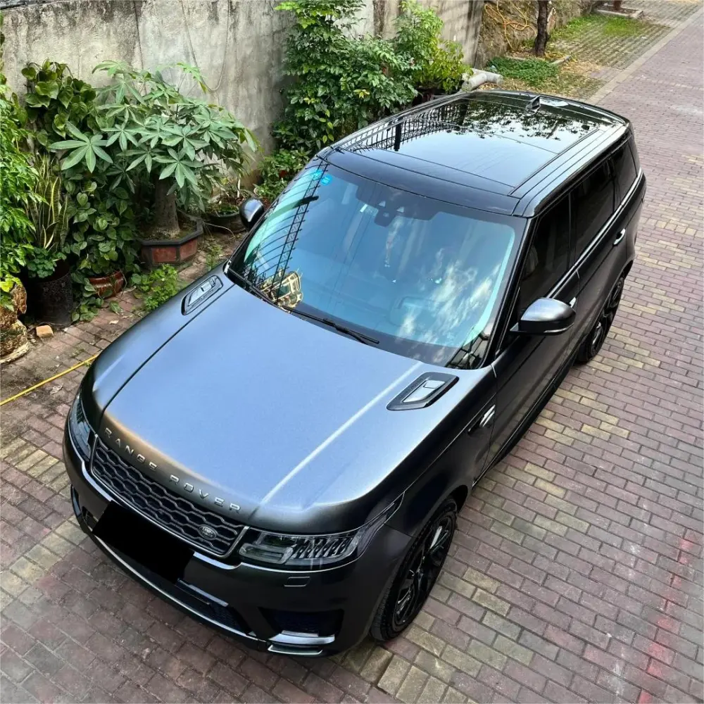 Matte Diamond Graphite Black Car Wrap | Matte Metallic Graphite Black Vinyl