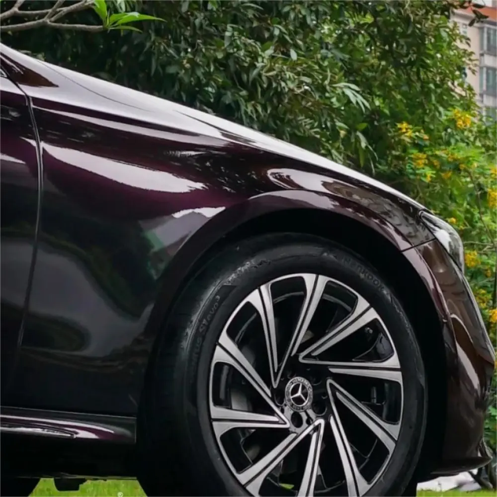 Gloss Chameleon Black Red Car Wrap | Chameleon Black Wraps