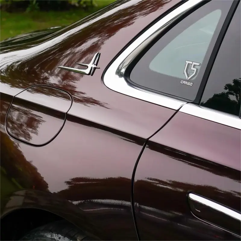 Gloss Chameleon Black Red Car Wrap | Chameleon Black Wraps