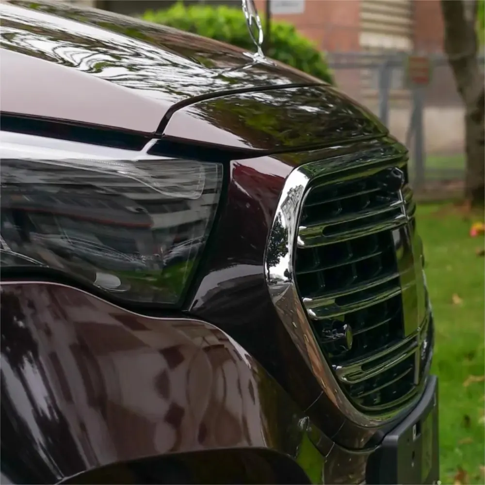 Gloss Chameleon Black Red Car Wrap | Chameleon Black Wraps