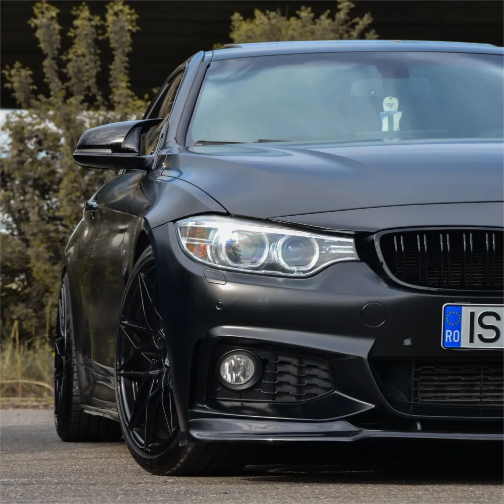 Satin Black Car Wrap | Ceramic Black Vinyl Wraps-ALUKOVINYL