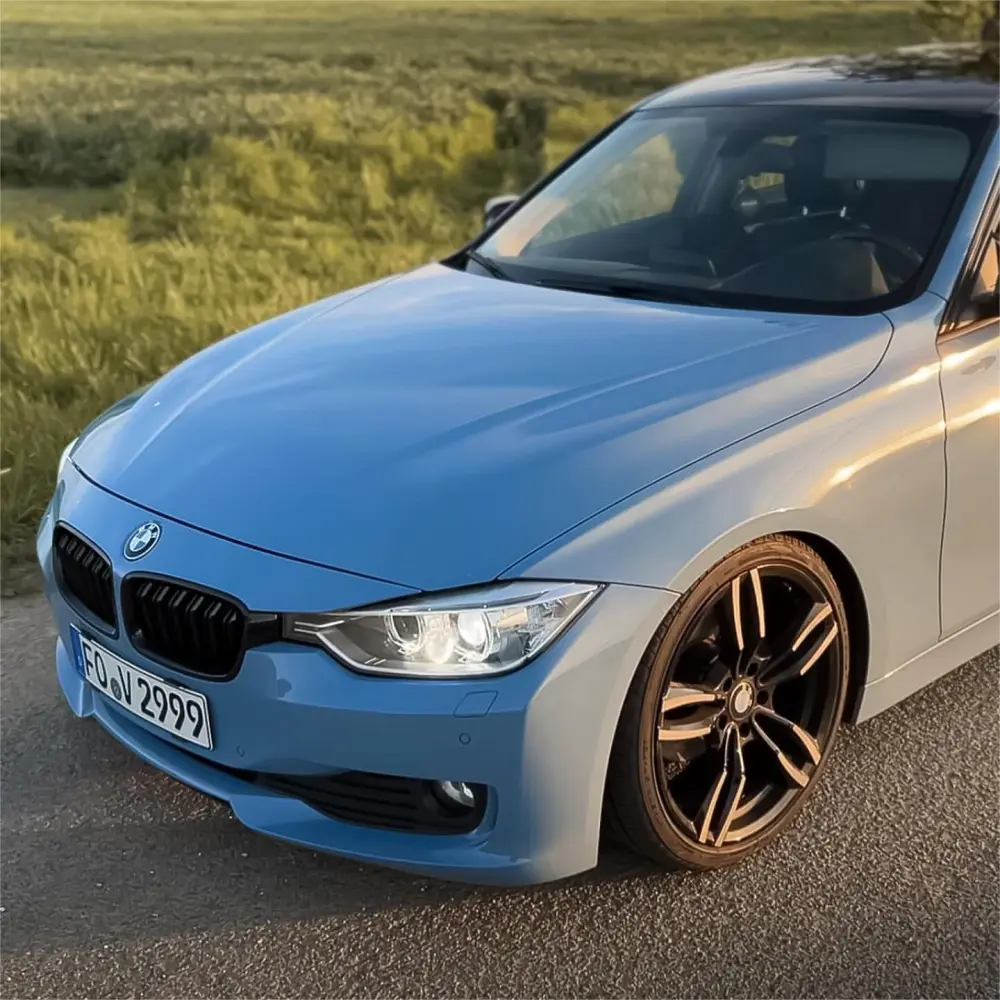 Best Gloss China Blue Vinyl Wrap | China Blue Car Wraps - ALUKOVINYL