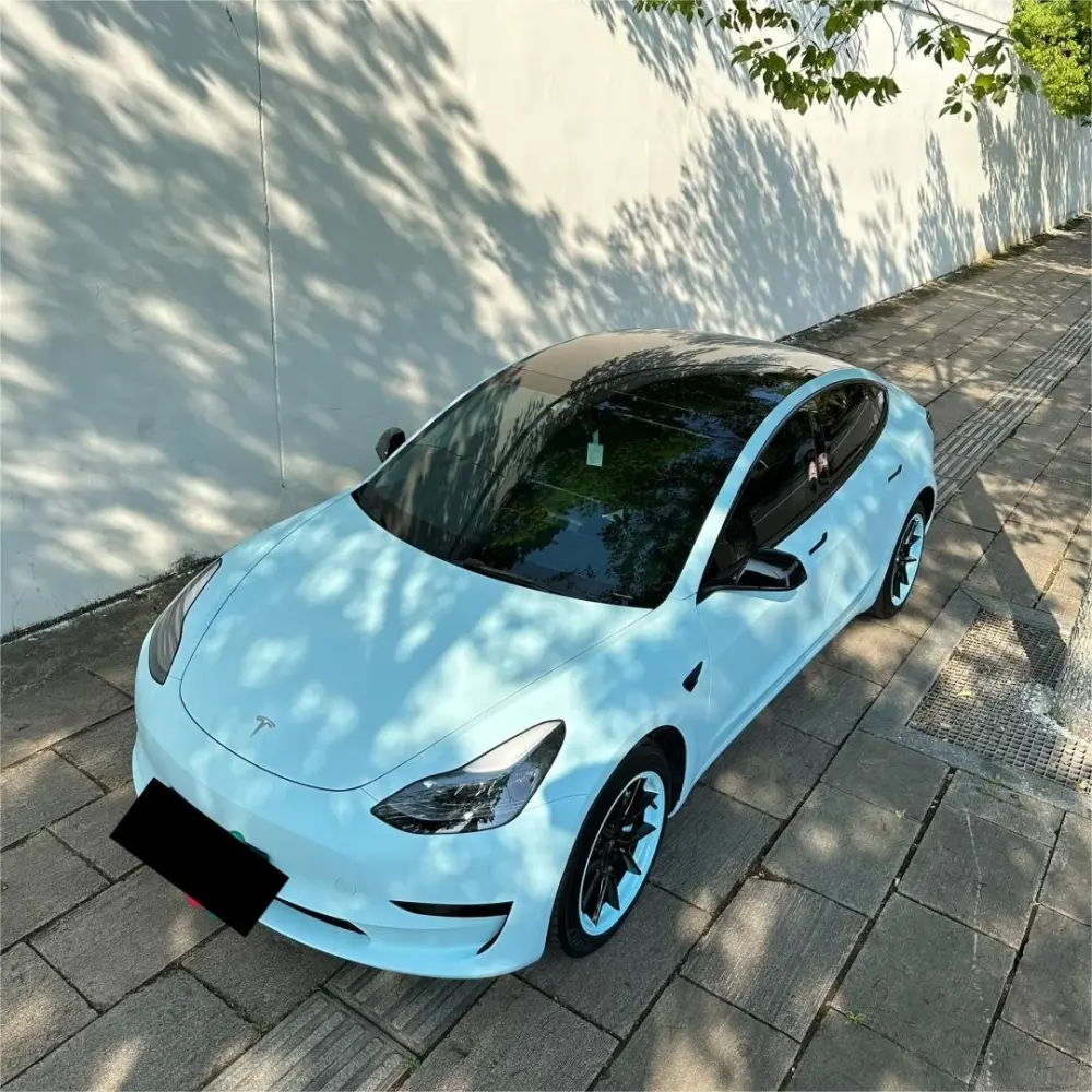 Matte Glacier Blue Wrap | Satin Ice Blue Vinyl Wraps
