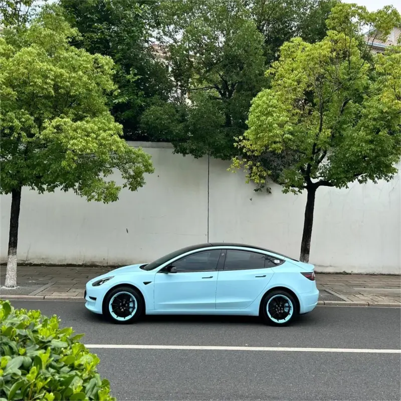 Matte Glacier Blue Wrap | Satin Ice Blue Vinyl Wraps