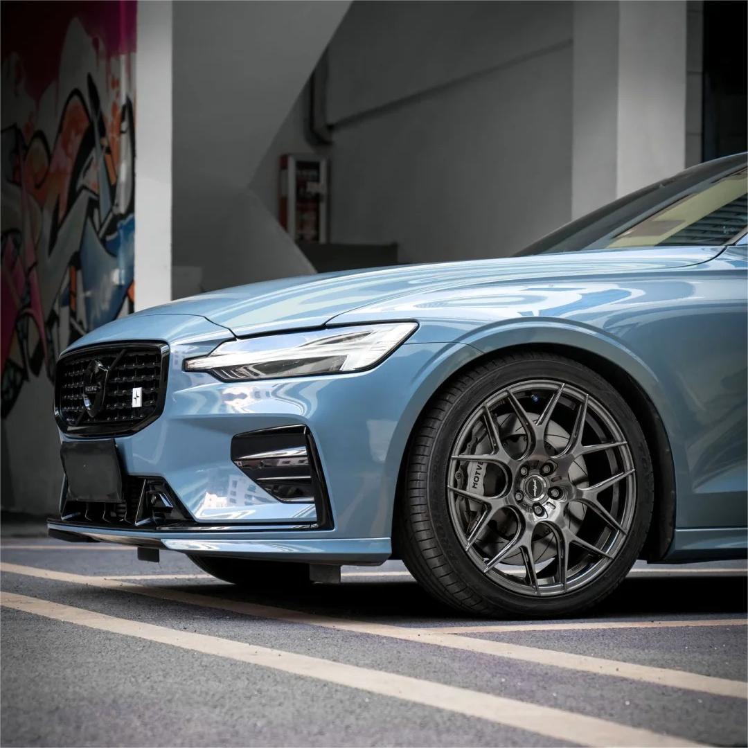 Best Gloss Hazy Blue Vinyl Wrap | Hazy Blue Car Wraps - ALUKOVINYL