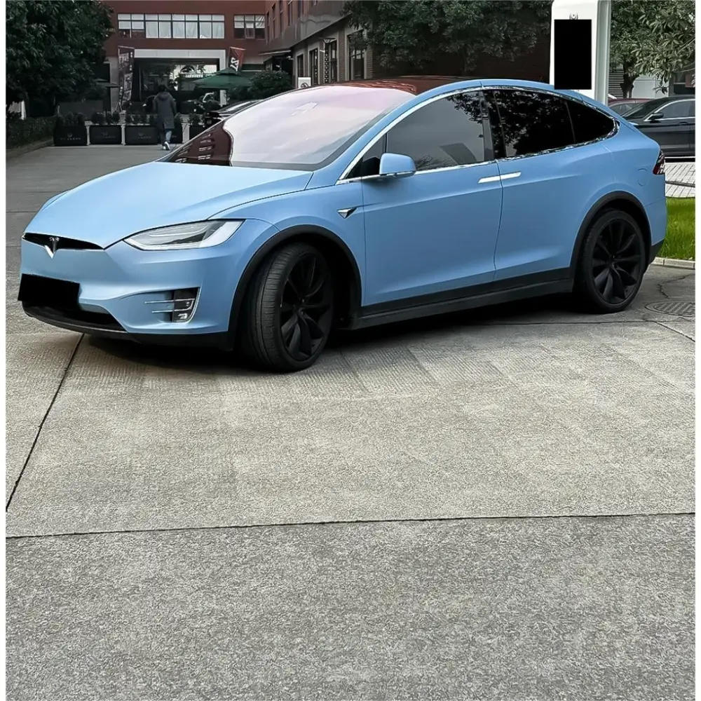 Matte China Blue Car Wrap| Matte Blue Vinyl Wrap- ALUKOVINYL