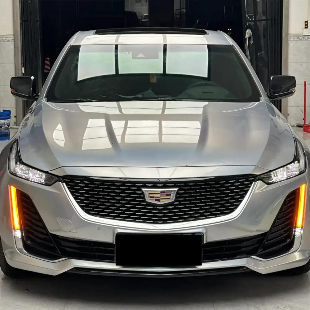 Gloss Rainbow Silver Car Wrap | Holographic Silver Wraps