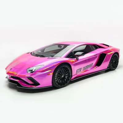 Best Chrome Vinyl Wrap | Holographic Chrome Car Wraps Colors - ALUKOVINYL