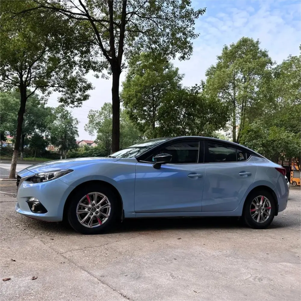 Gloss Grey Blue Car Wrap | Diamond Grey Blue Vinyl Wraps