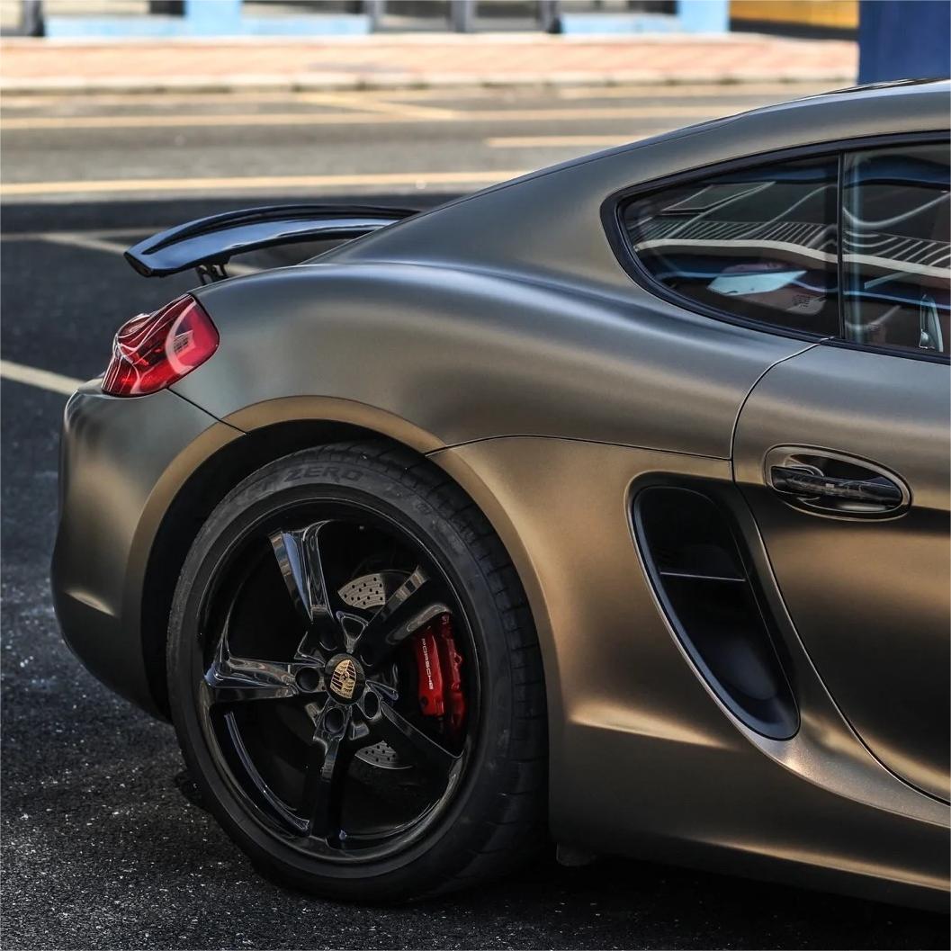 Cool Gold Brown Car Wrap | Best Satin Brown Car Wrap