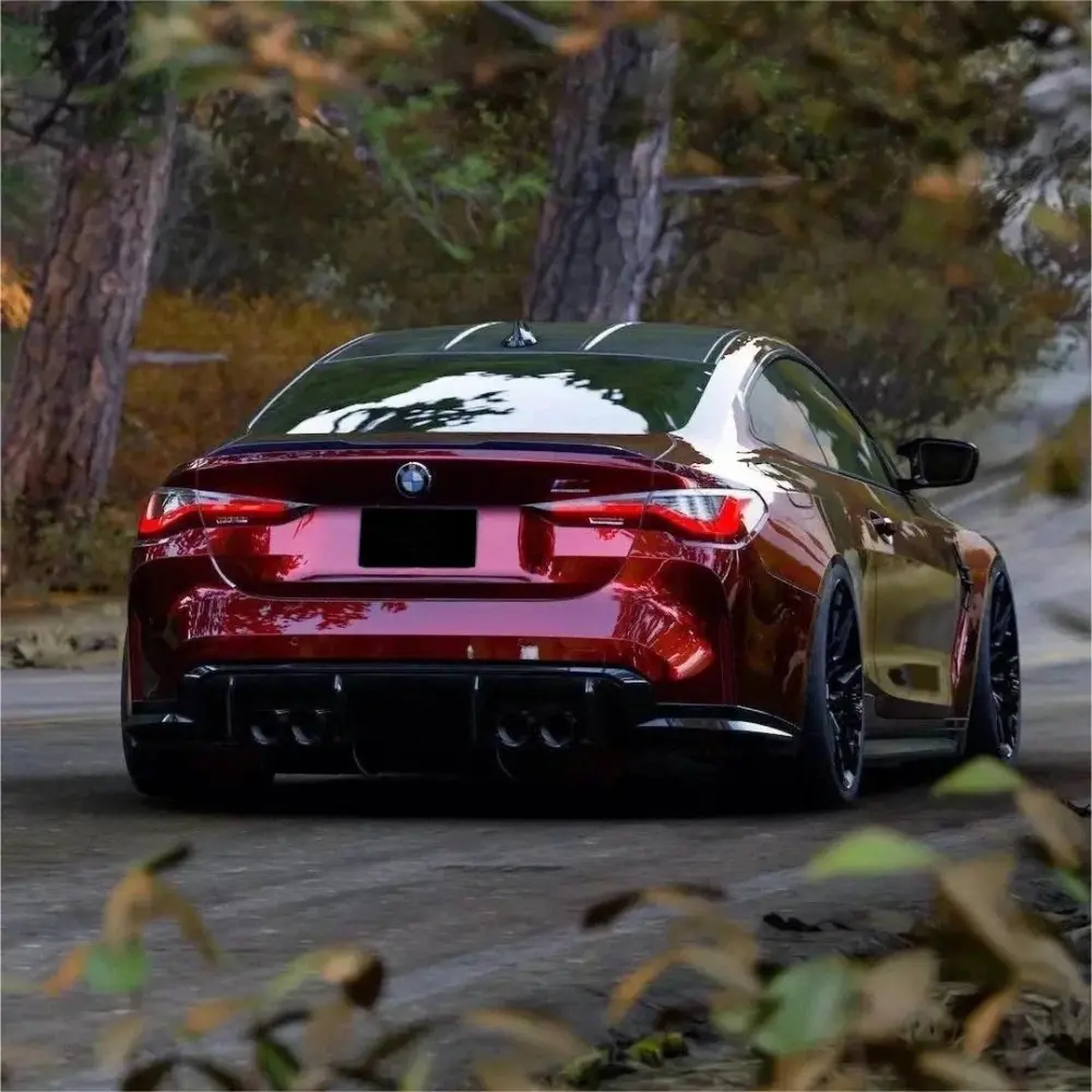 Glossy Metallic Liquid Dragon Blood Red Car vinyl Wrap