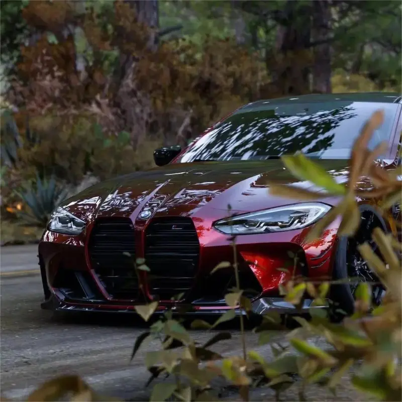 Glossy Metallic Liquid Dragon Blood Red Car vinyl Wrap