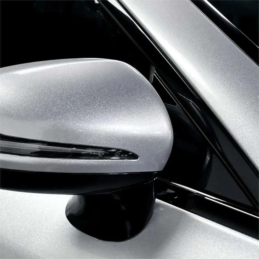 Gloss Diamond Silver Car Wrap | Metallic Diamond Silver Vinyl Wraps