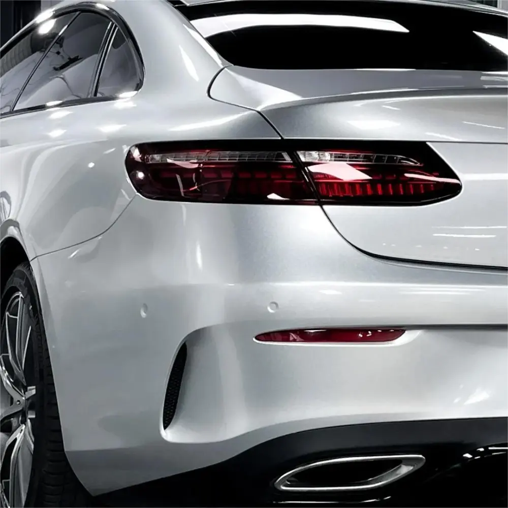 Gloss Diamond Silver Car Wrap | Metallic Diamond Silver Vinyl Wraps