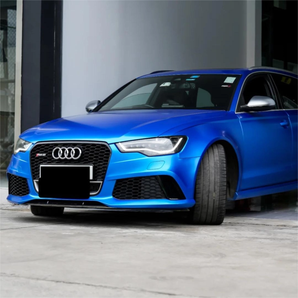 Best Matte Blue Car Wraps | Diamond Azure Blue Vinyl Wrap