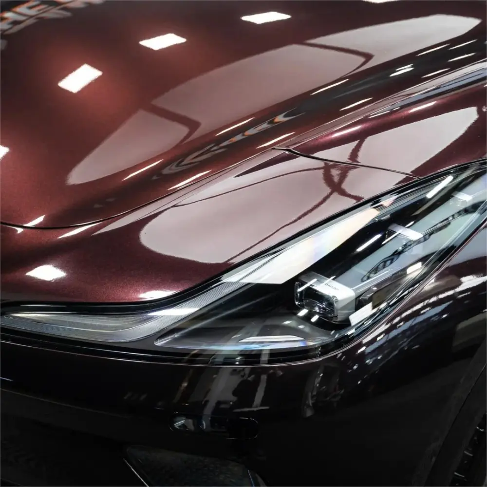 Best Gloss Black Rose Vinyl Wrap | Black Rose Metallic Wraps - ALUKOVINYL