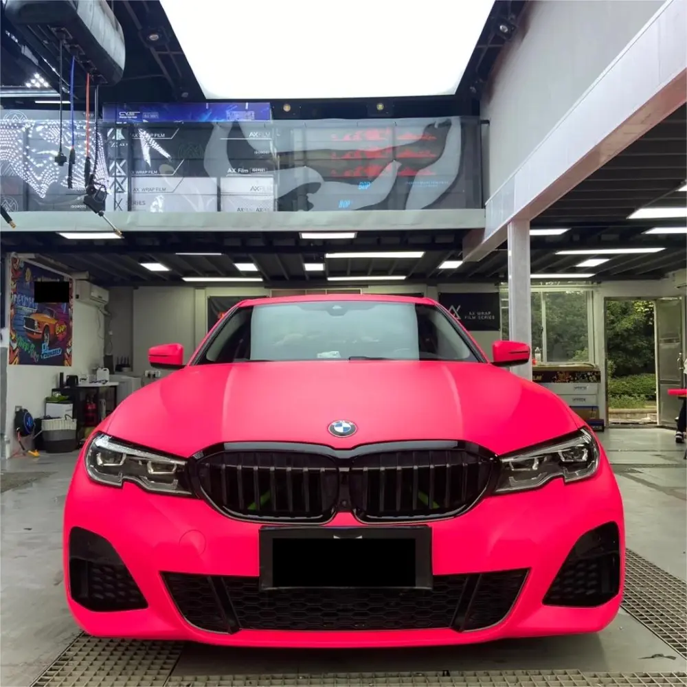 Matte Fluorescent Pink Vinyl Wrap - ALUKOVINYL