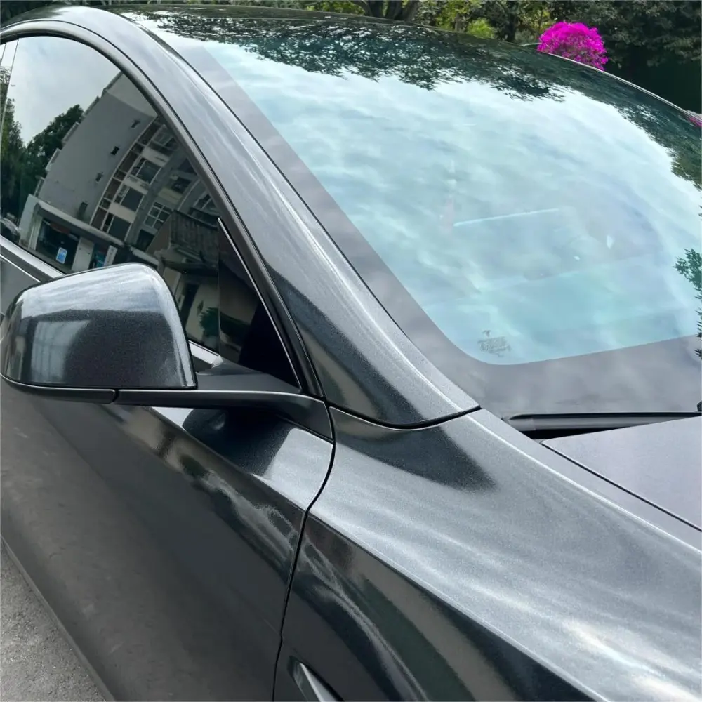 Best Gloss Diamond Black Wrap | Black Diamond Vinyl Wraps - ALUKOVINYL