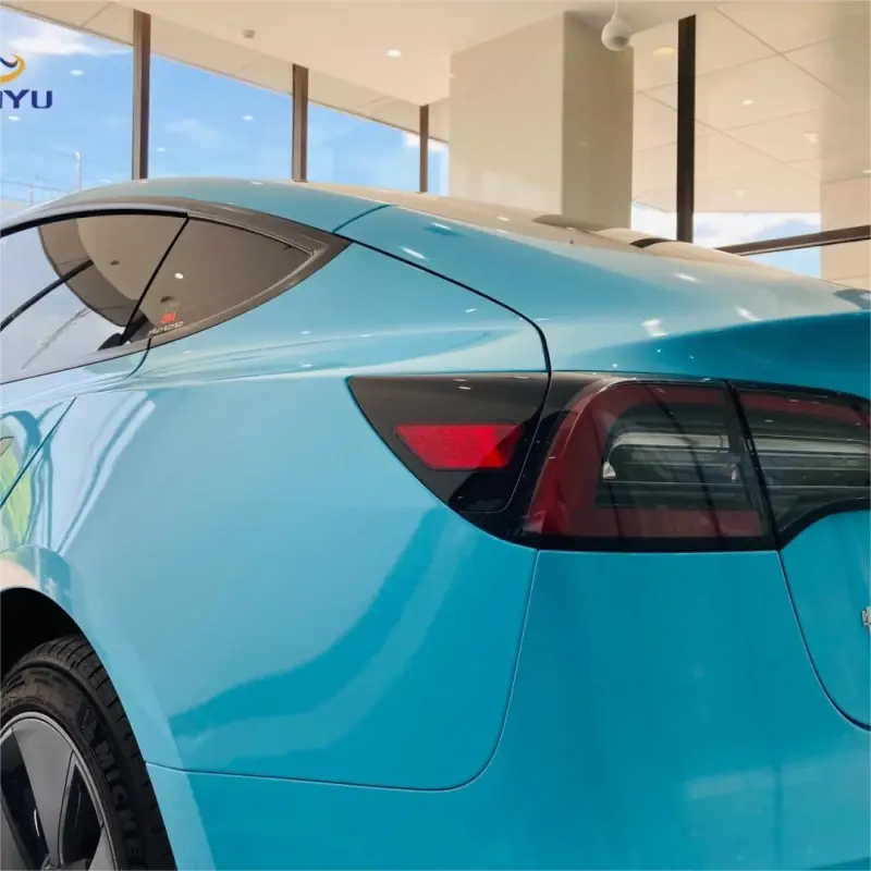 Gloss Glitter Sky Blue Car Wrap | Metallic Sparkle Sky Blue Vinyl Wraps