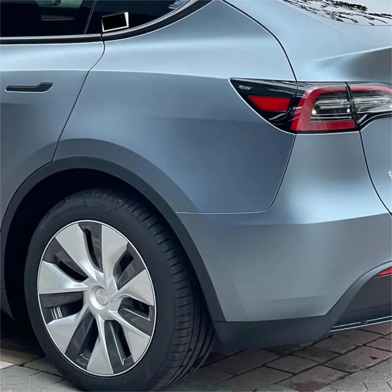 Best Matte Grey Blue Car Wrap | Metallic Grey Blue Vinyl Wraps - ALUKOVINYL