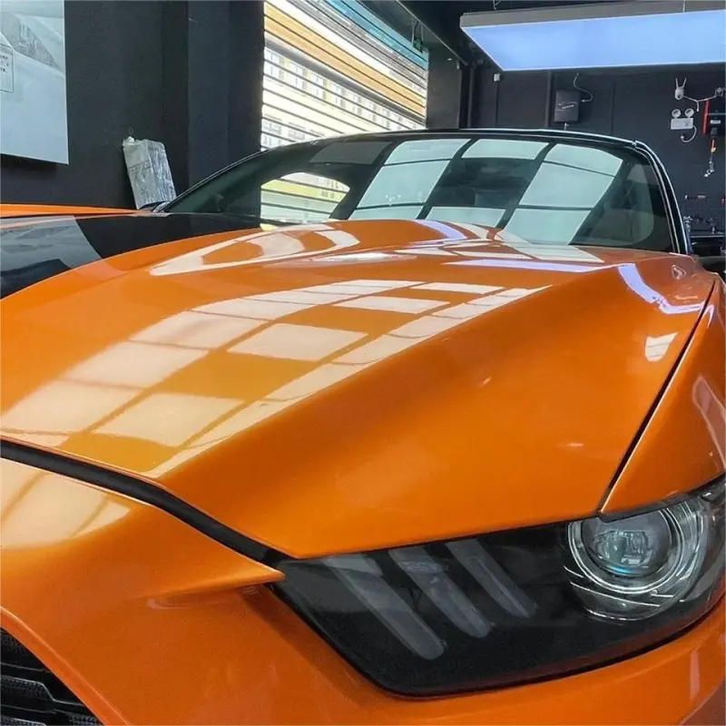 Best Gloss Holographic Orange Car Wrap | Alukovinyl