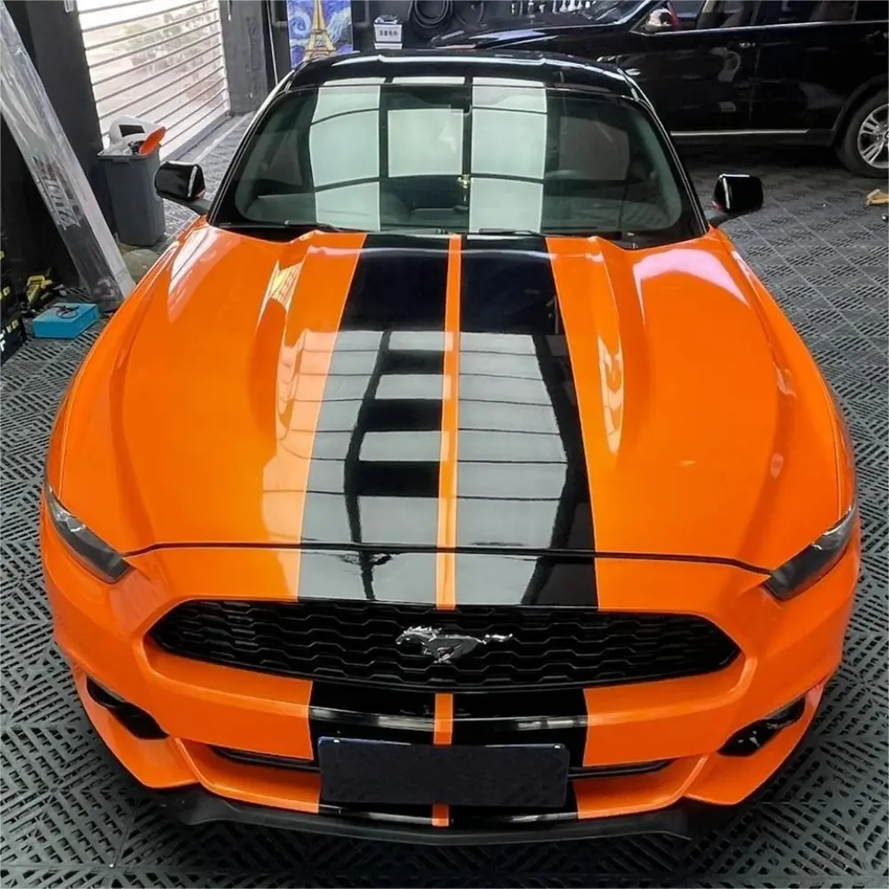 Best Gloss Holographic Orange Car Wrap | Alukovinyl