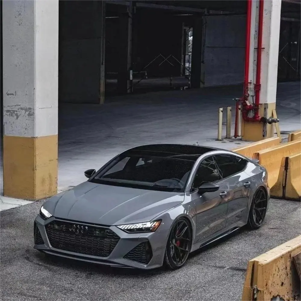 Best Gloss Nardo Grey Vinyl Wrap | Nardo Grey Car Wraps - ALUKOVINYL