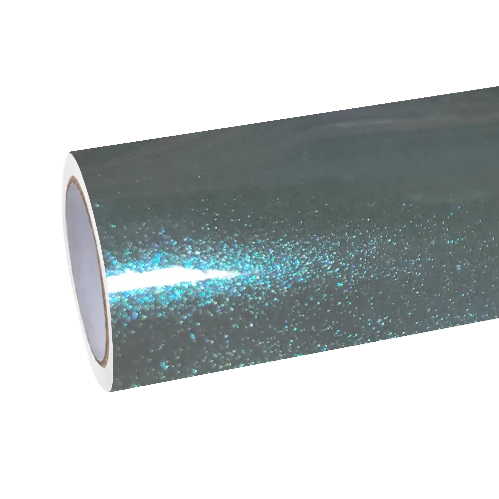 Gloss Grey Blue Car Wrap | Diamond Grey Blue Vinyl Wraps
