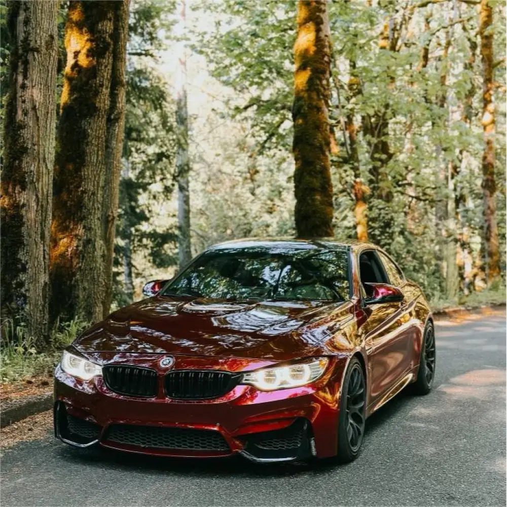 Glossy Metallic Liquid Dragon Blood Red Car vinyl Wrap