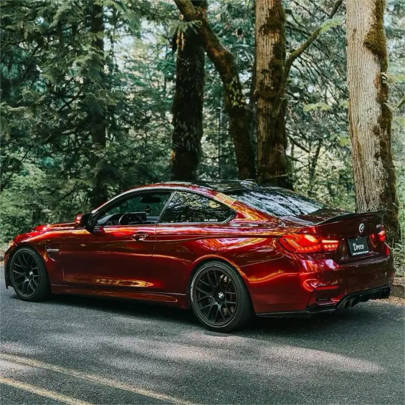 Glossy Metallic Liquid Dragon Blood Red Car vinyl Wrap