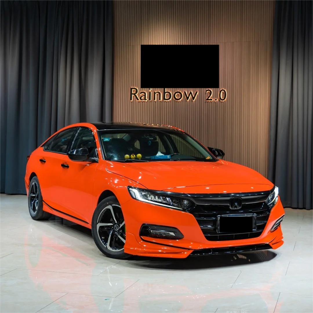 Gloss Paint Orange Wrap | Metallic Paint Orange Vinyl Wraps