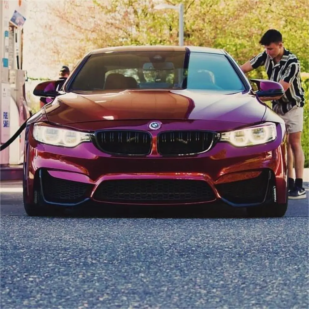 Glossy Metallic Liquid Dragon Blood Red Car vinyl Wrap