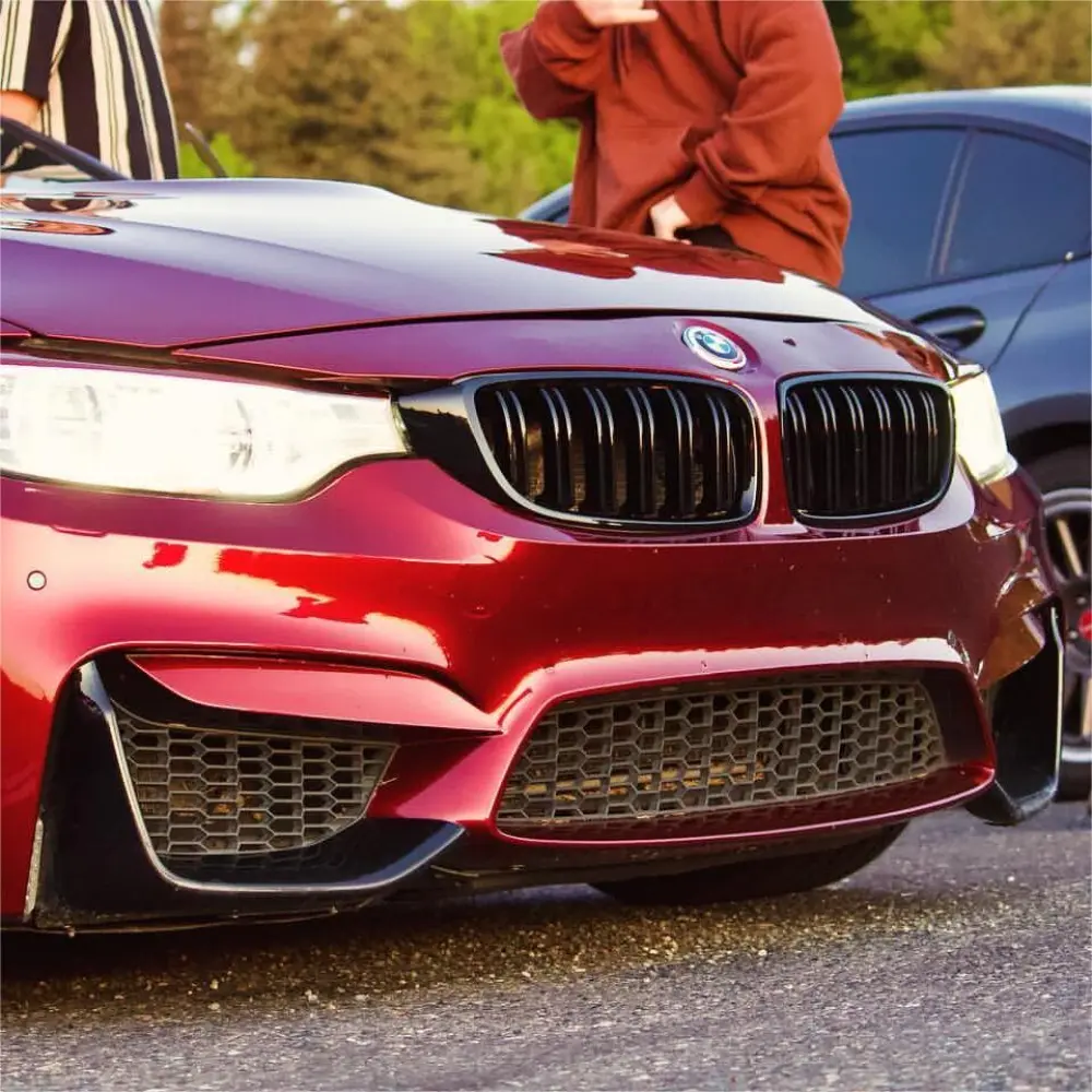 Glossy Metallic Liquid Dragon Blood Red Car vinyl Wrap