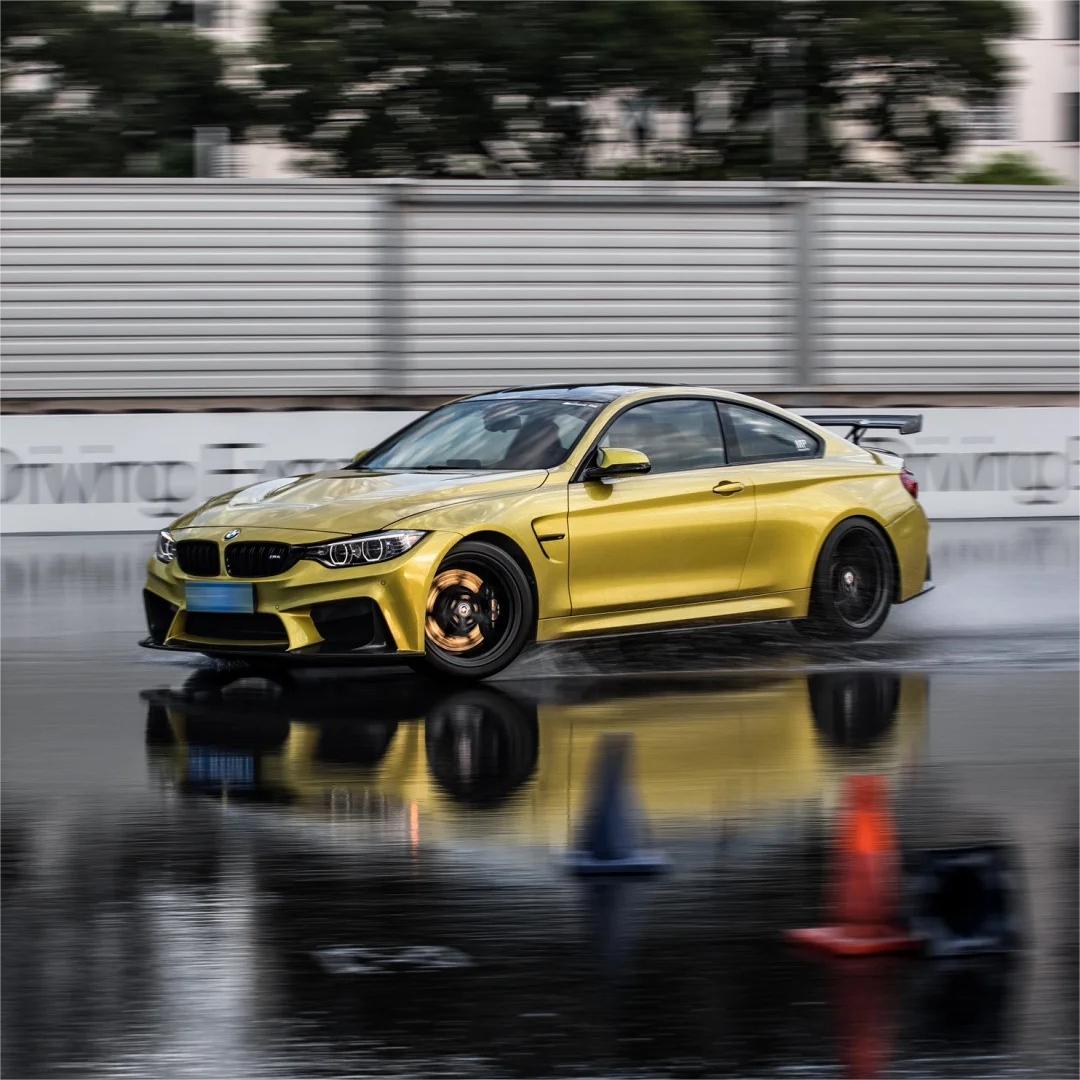 Gloss Lemon Yellow Wraps | Metallic Lemon Yellow Vinyl Wraps