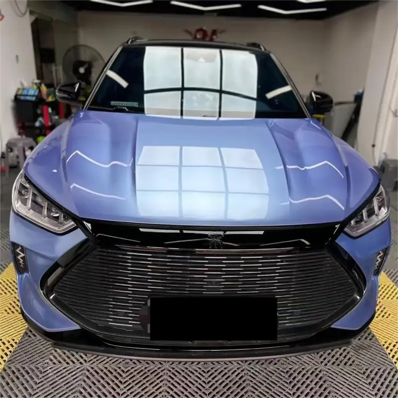 Gloss Steel Blue Car Wrap | Steel Blue Vinyl Wraps - ALUKOVINYL
