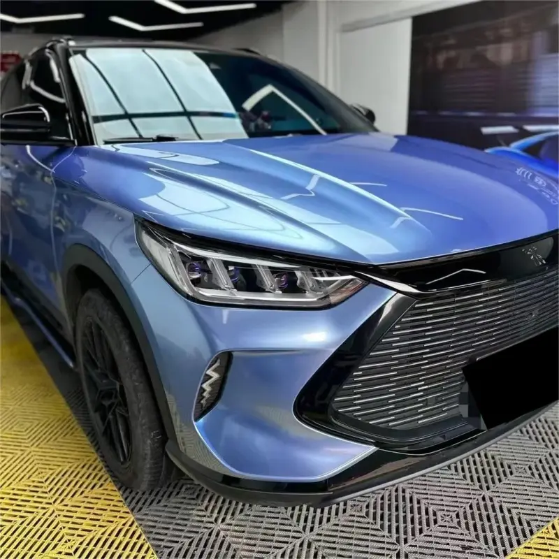Gloss Steel Blue Car Wrap | Steel Blue Vinyl Wraps - ALUKOVINYL