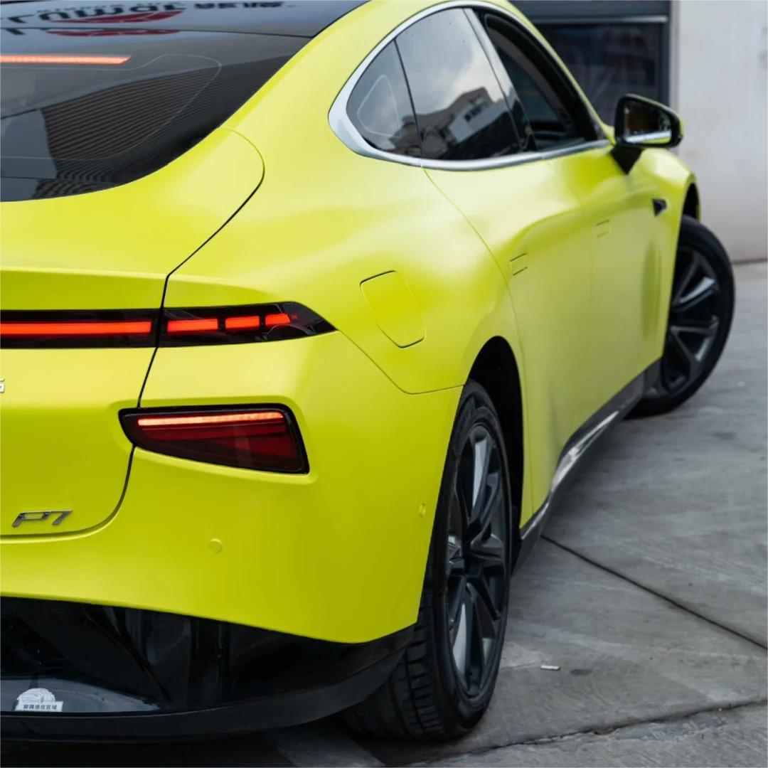 Fluorescent Yellow Car Wrap | Matte Fluorescent Yellow Wraps