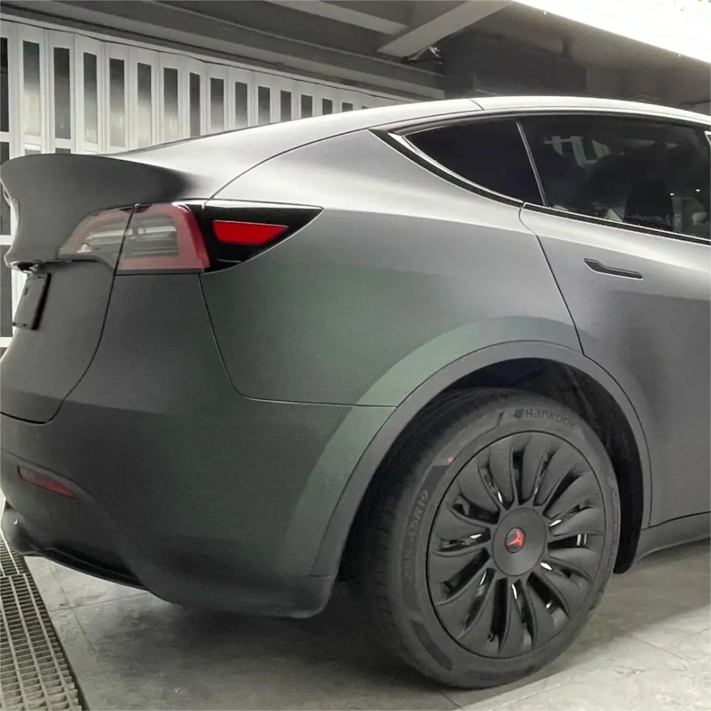 Matte Diamond Green Black Car Wrap | Diamond Green Black Vinyl Wraps ...