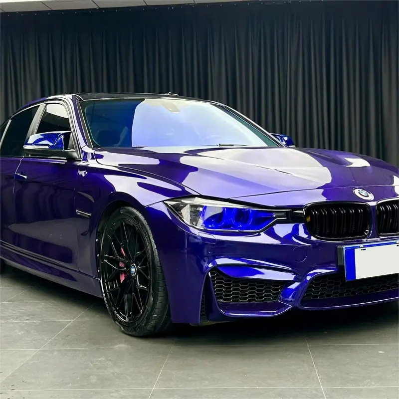 Gloss Royal Blue Vinyl wrap | Metallic Royal Blue Car Wraps - ALUKOVINYL