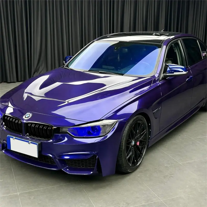 Gloss Royal Blue Vinyl wrap | Metallic Royal Blue Car Wraps - ALUKOVINYL
