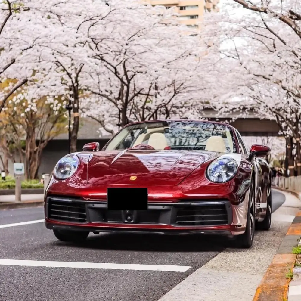 Gloss Cherry Red Car Wrap | Metallic Cherry Red Vinyl Wraps - ALUKOVINYL