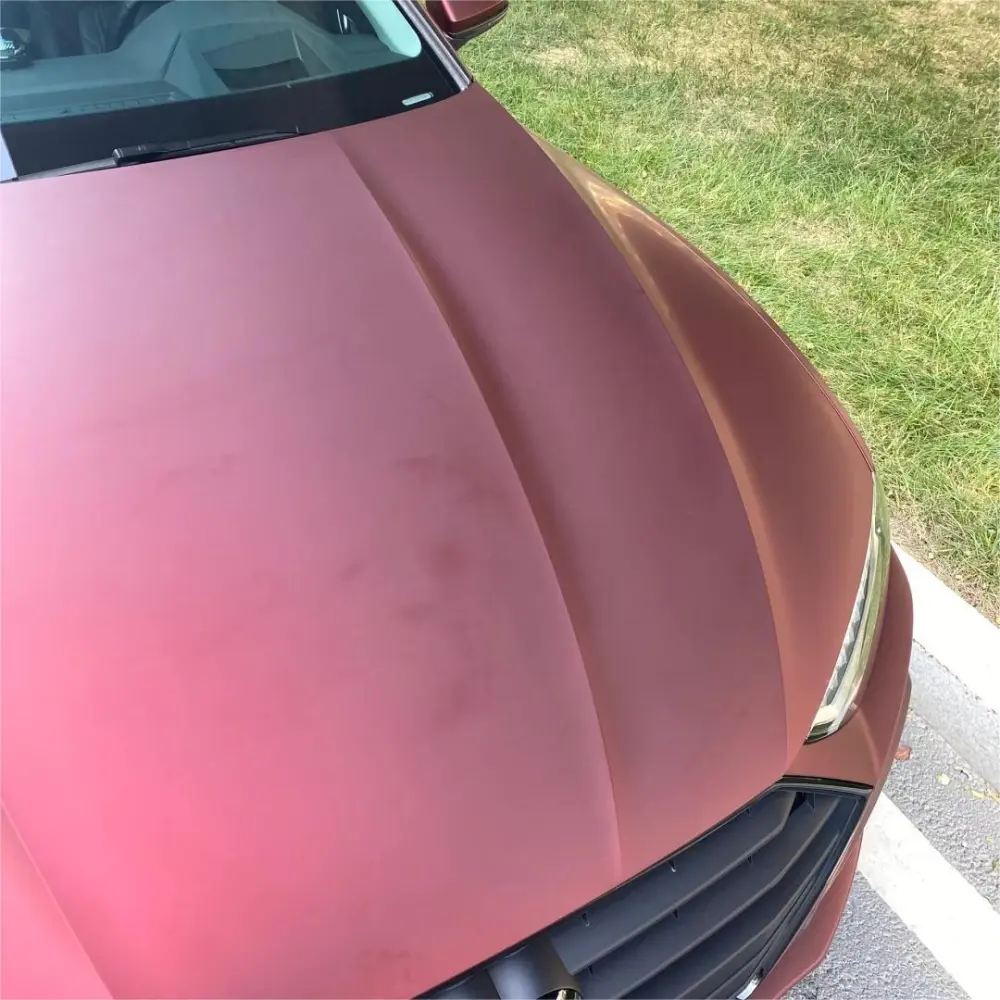 Best Matte Romanee Red Wrap | Romanee Red Vinyl Wraps -ALUKOVINYL