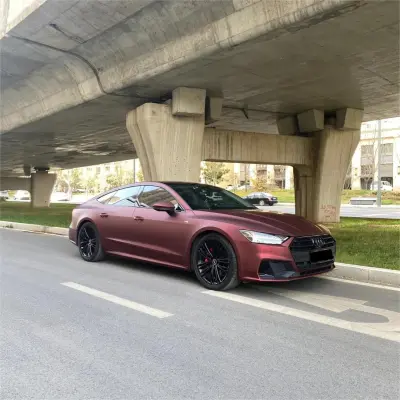 Matte Red Car Wrap | Matte Red Vinyl Wrap - ALUKOVINYL
