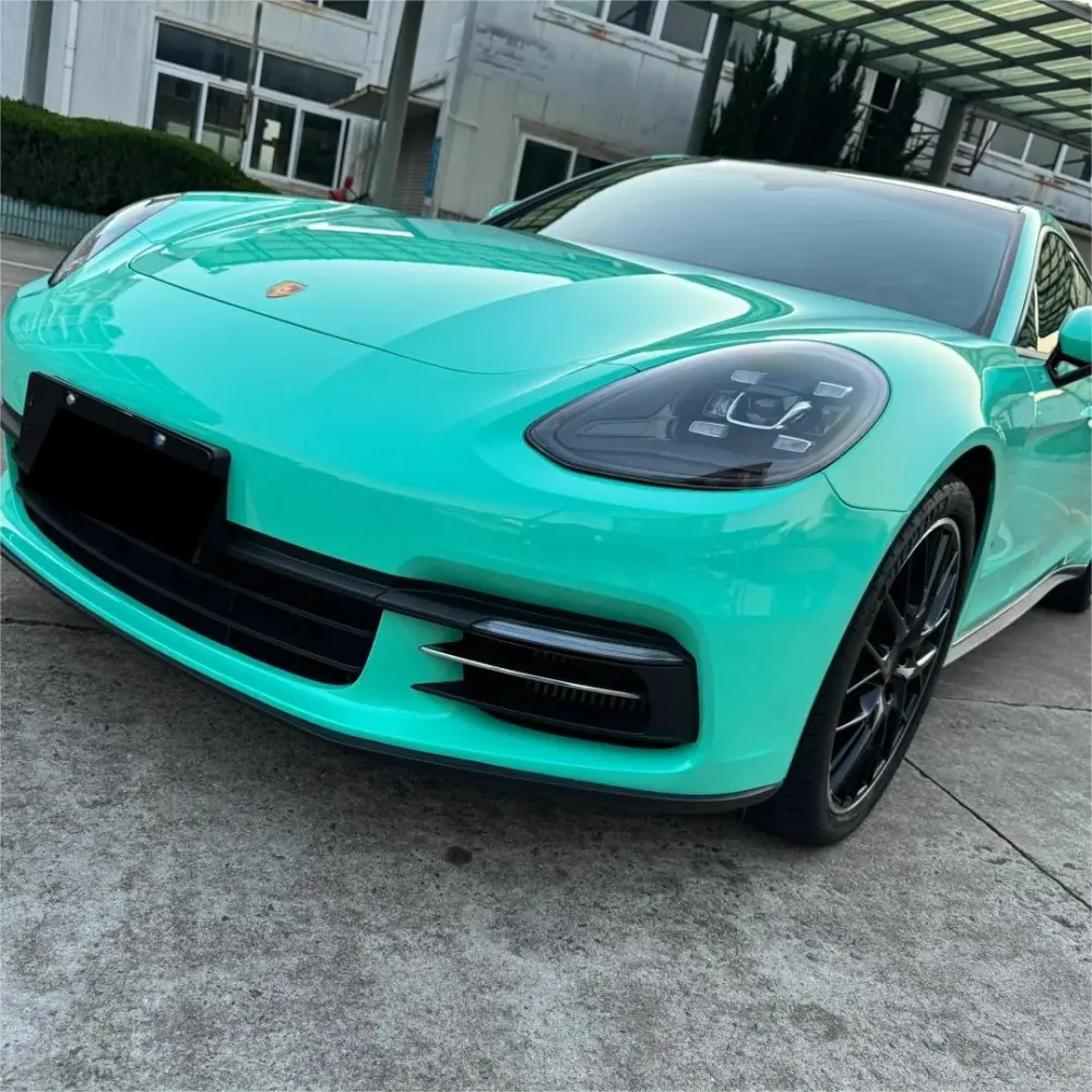Best Gloss Mint Green Car Wrap | Mint Green Vinyl Wraps - ALUKOVINYL