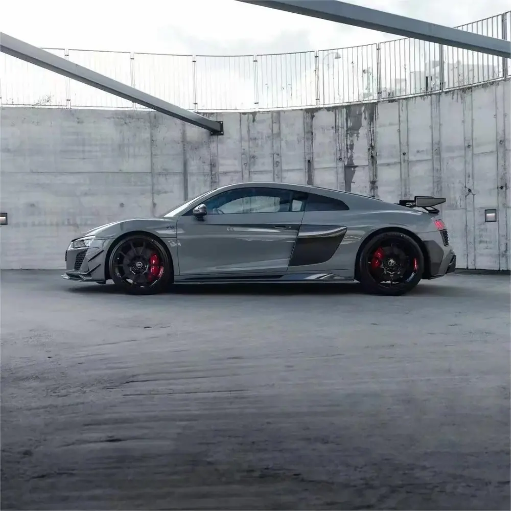 Best Gloss Nardo Grey Vinyl Wrap | Nardo Grey Car Wraps - ALUKOVINYL