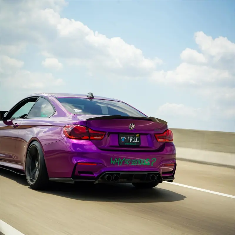 Super Gloss Grape Purple Car Wrap | Metallic Grape Purple Vinyl Wraps