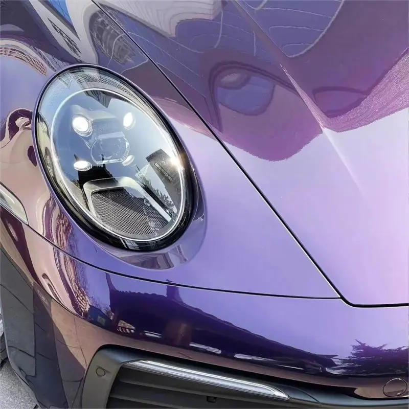Best Gloss Midnight Purple Car Wrap | Dark Purple Vinyl Wrap