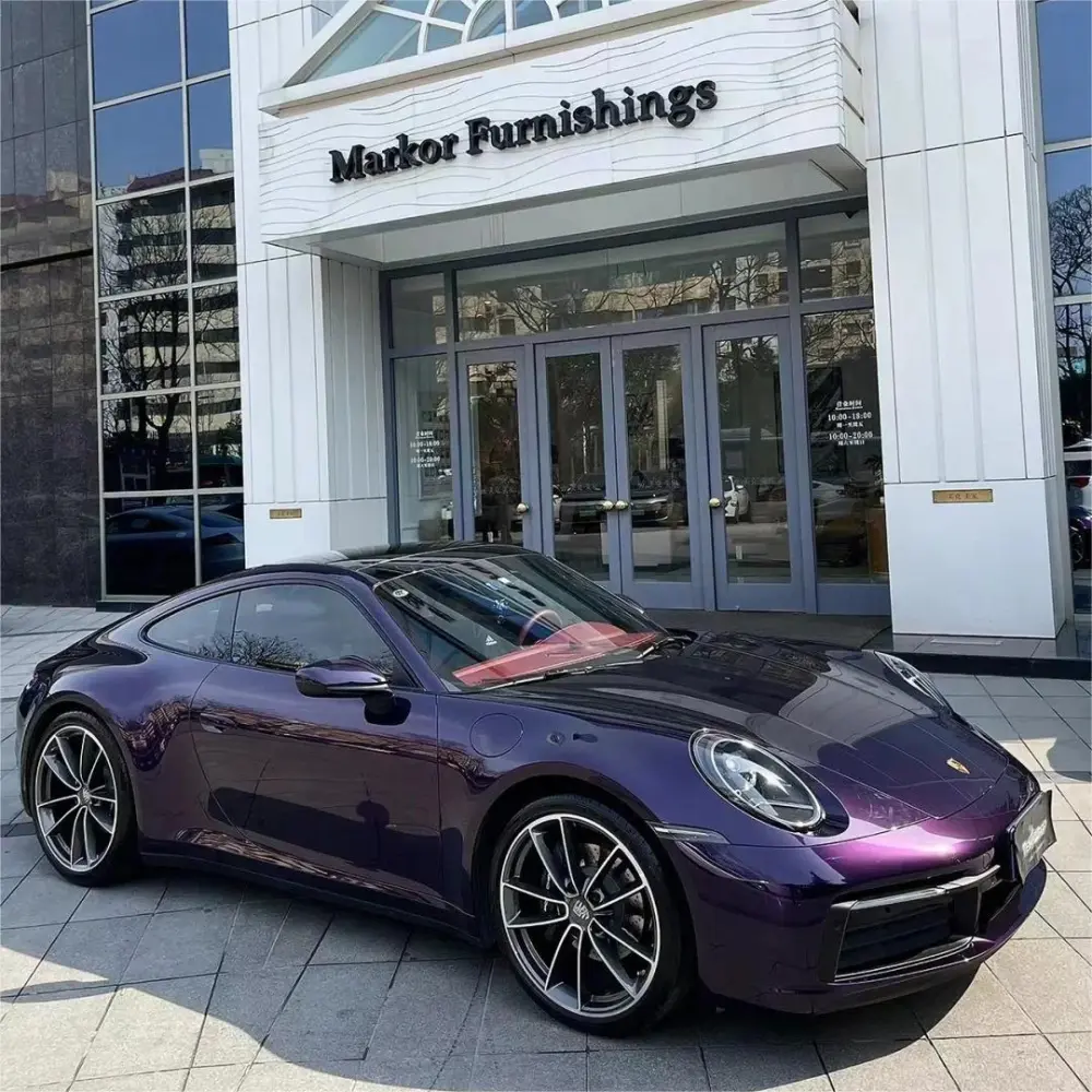 Best Gloss Midnight Purple Car Wrap | Dark Purple Vinyl Wrap