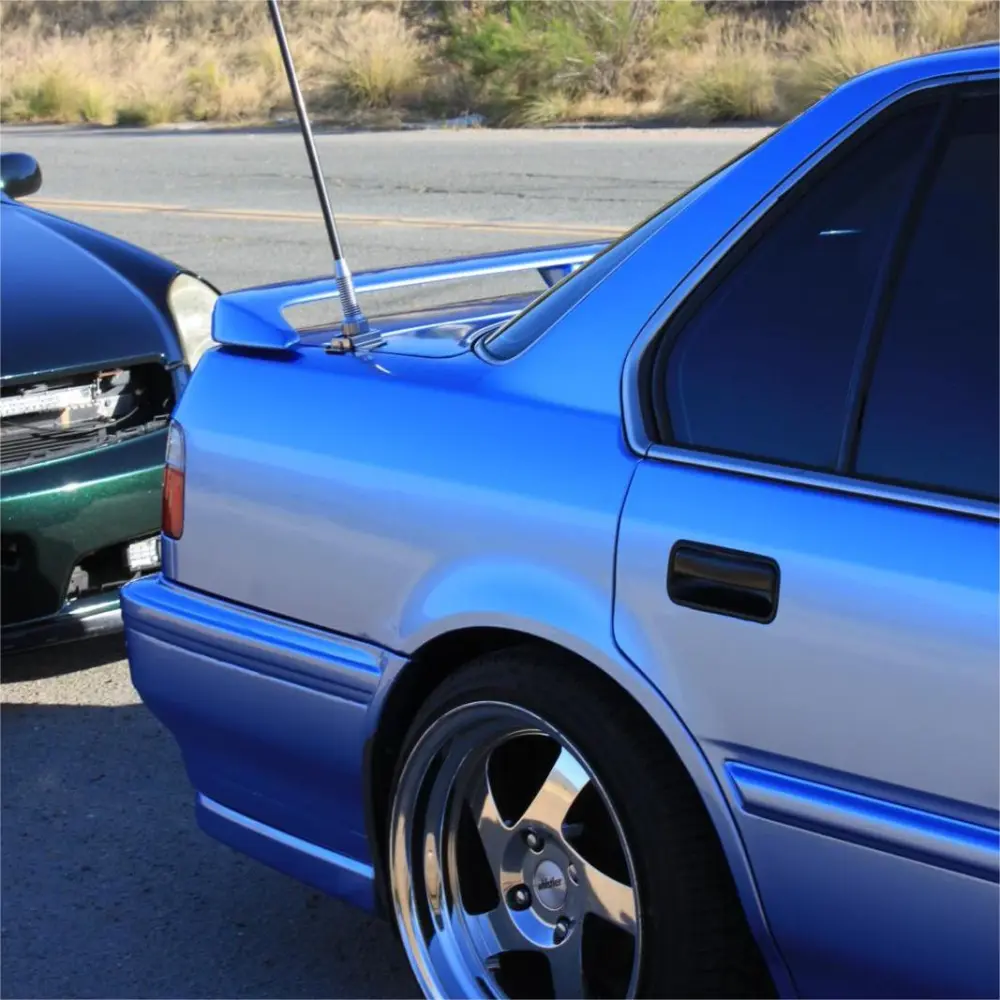 Best Gloss Mist Blue Car Wrap | Metallic Mist Blue Vinyl Wraps - ALUKOVINYL